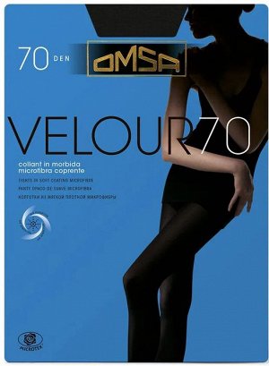 Колготки OMSA VELOUR 70 Nero, размер 4 микрофибра с лайкрой | Колготки и лосины. Женские колготки