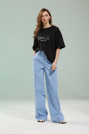 Брюки Kaloris 2084/1 | Kaloris. NEW SUMMER'24. Женские широкие брюки