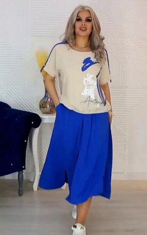 Костюм женский двойка с юбкой | Платья plus size от 48-74 размера ...