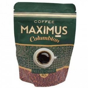 Кофе сублимированный РАСТВОРИМЫЙ «Columbian» ТМ Maximus м/у 40 гр. Кофе ...