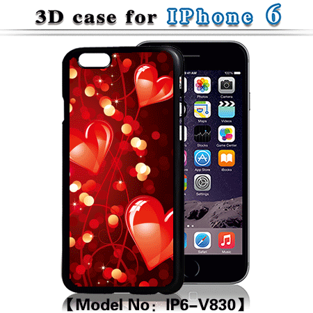 Сердечки. Чехол голографический 3D на телефон iphone / Samsung Galaxy ...