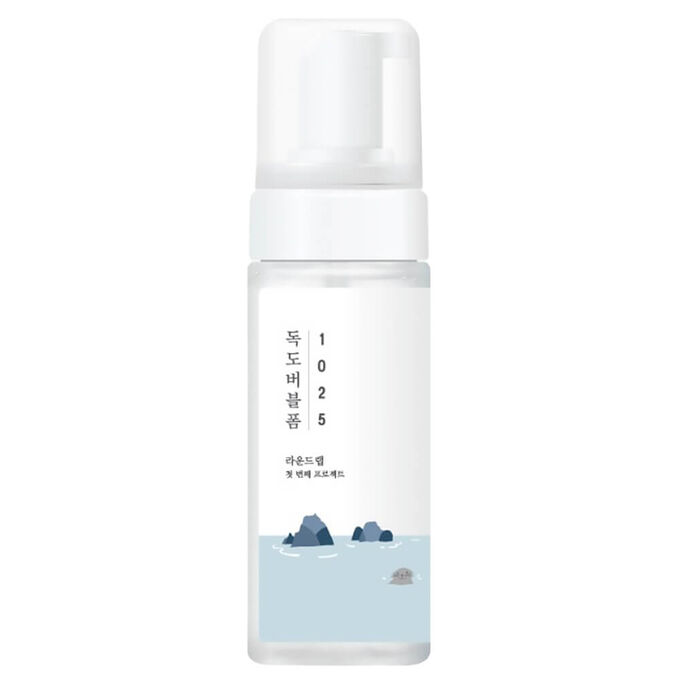 Round Lab 1025 Очищающая пузырьковая пенка с морской водой Dokdo Bubble ...