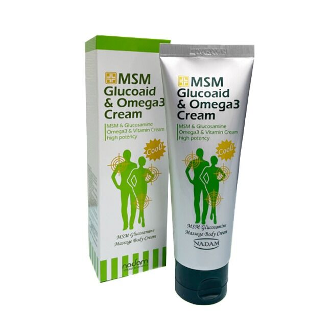 Крем против боли в суставах и мышцах MSM Glucoaid & Omega3 Cream ...
