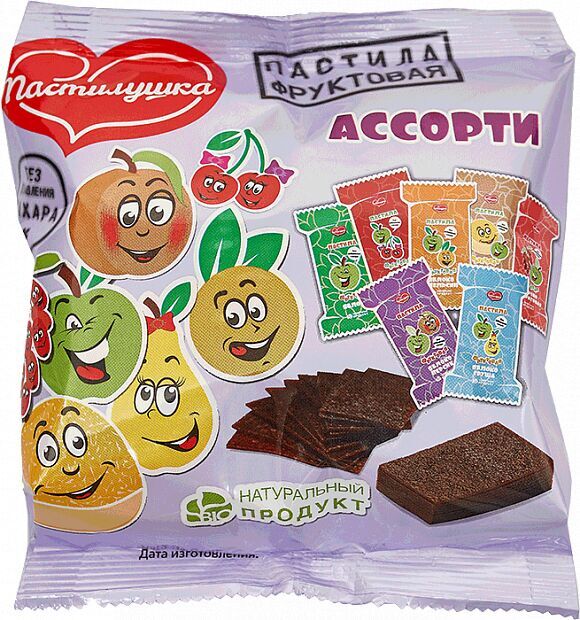 Пастилушка / Пастила фруктовая «Ассорти» 200г (4 вида) | Натуральная ...