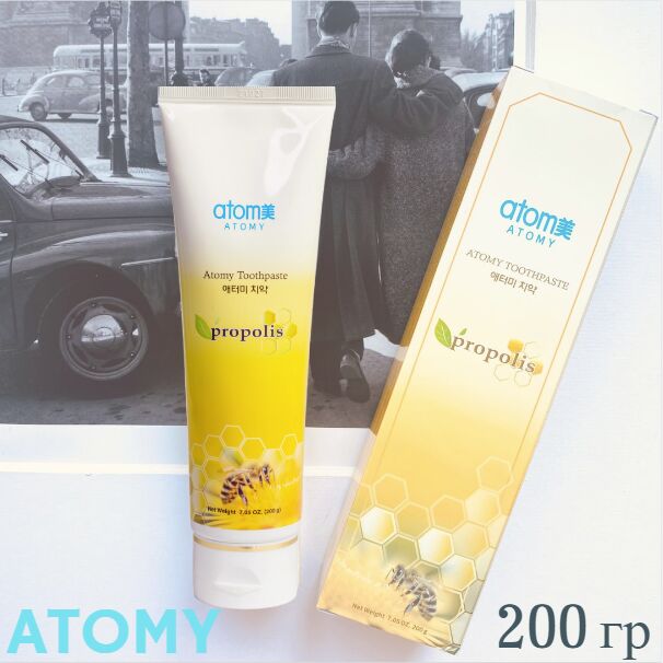 Atomy / Атоми Зубная Паста с экстрактом прополиса и зеленого чая, 200 ...