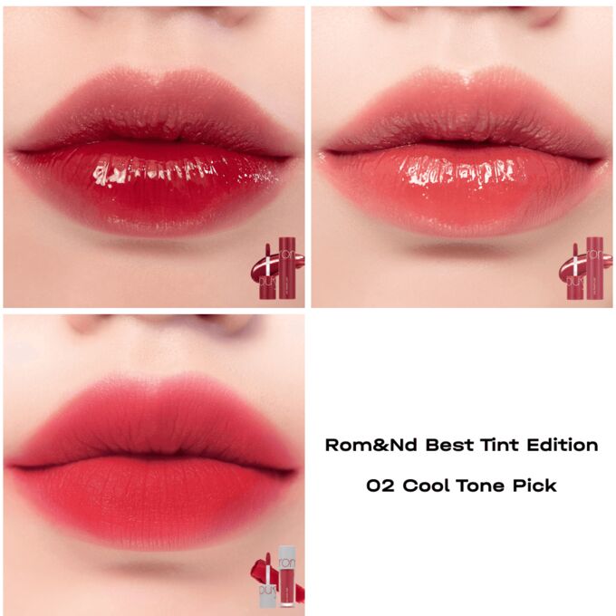 Набор мини-тинтов в трендовых холодных тонах Rom&Nd Best Tint Edition 02 |. Набор декоративной ...