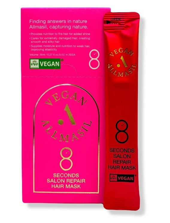 ALLMASIL Восстанавливающая маска для волос 8 SECONDS SALON REPAIR HAIR MASK. Маски для ...