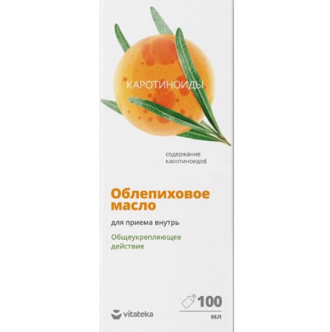 Витатека Масло Облепиховое "Алтай" Премиум, Фл.100 мл. Биологически ...