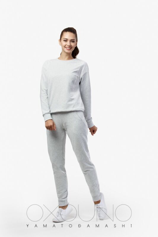 Oxouno / Костюм брюки/свитшот:жен. МОДЕЛЬ 2. Молочный меланж | Комплекты женские. Женские ...