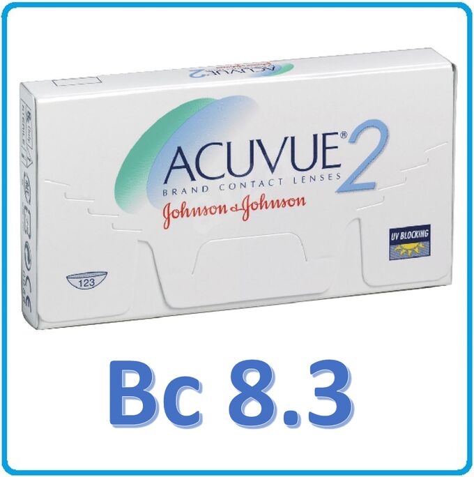 2-недельные контактные линзы ACUVUE 2 (6 линз) BC 8.3 | J&J ...