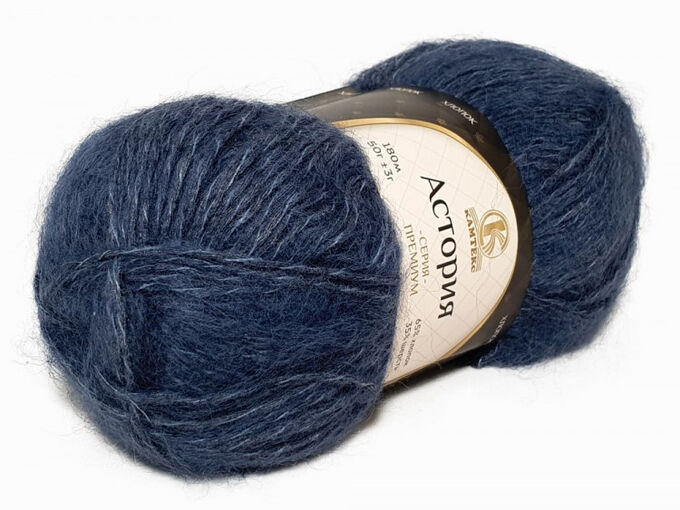 Пряжа Камтекс Астория 022 джинса | Пряжа Камтекс Астория хлопок+шерсть ...